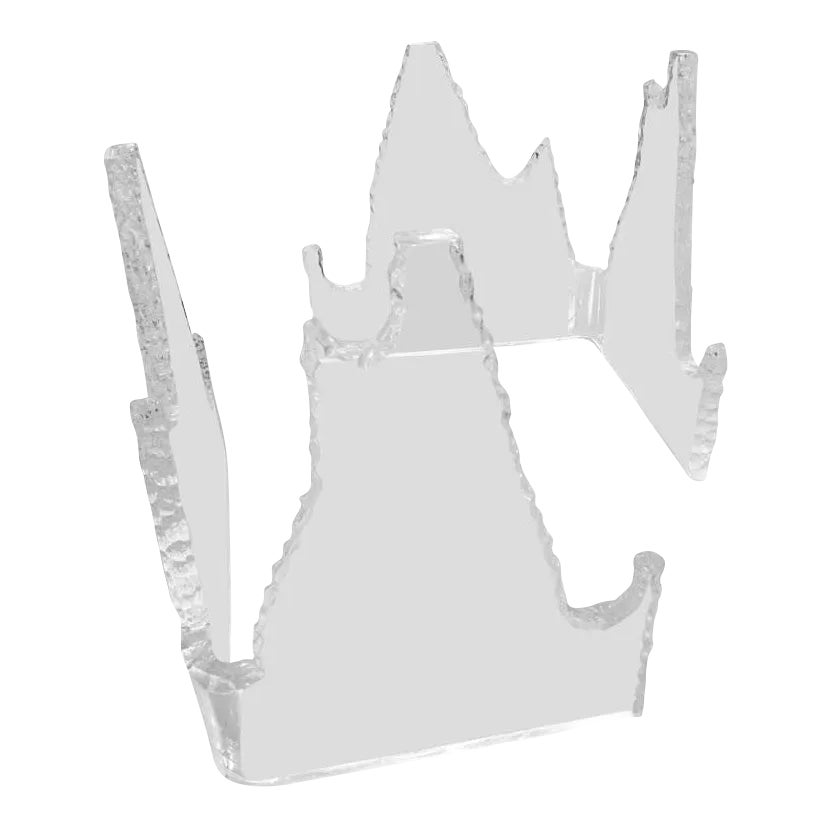 Lucite Glacier Iceberg Dining Table or Desk Bases - A Pair | Chairish