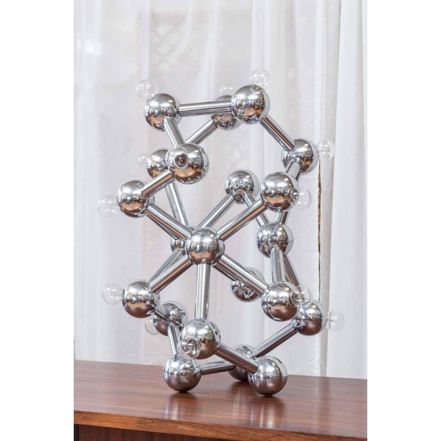 Chrome Eighteen-Light Molecule Lamp by Torino | Chairish