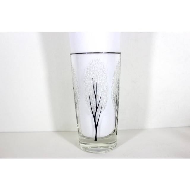 1950’s Set of 7 Dominion Glass Highball Glasses With Stylized Embossed ...