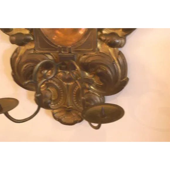 Mid 19th Century Repousse Sconce | Chairish