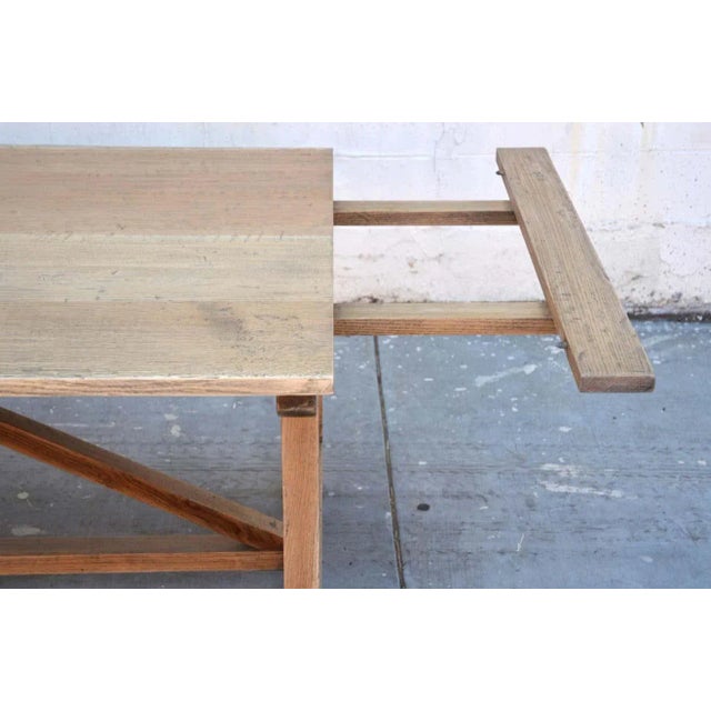 Expandable Farm Table in Distressed Rift Sawn Oak by Petersen Antiques ...