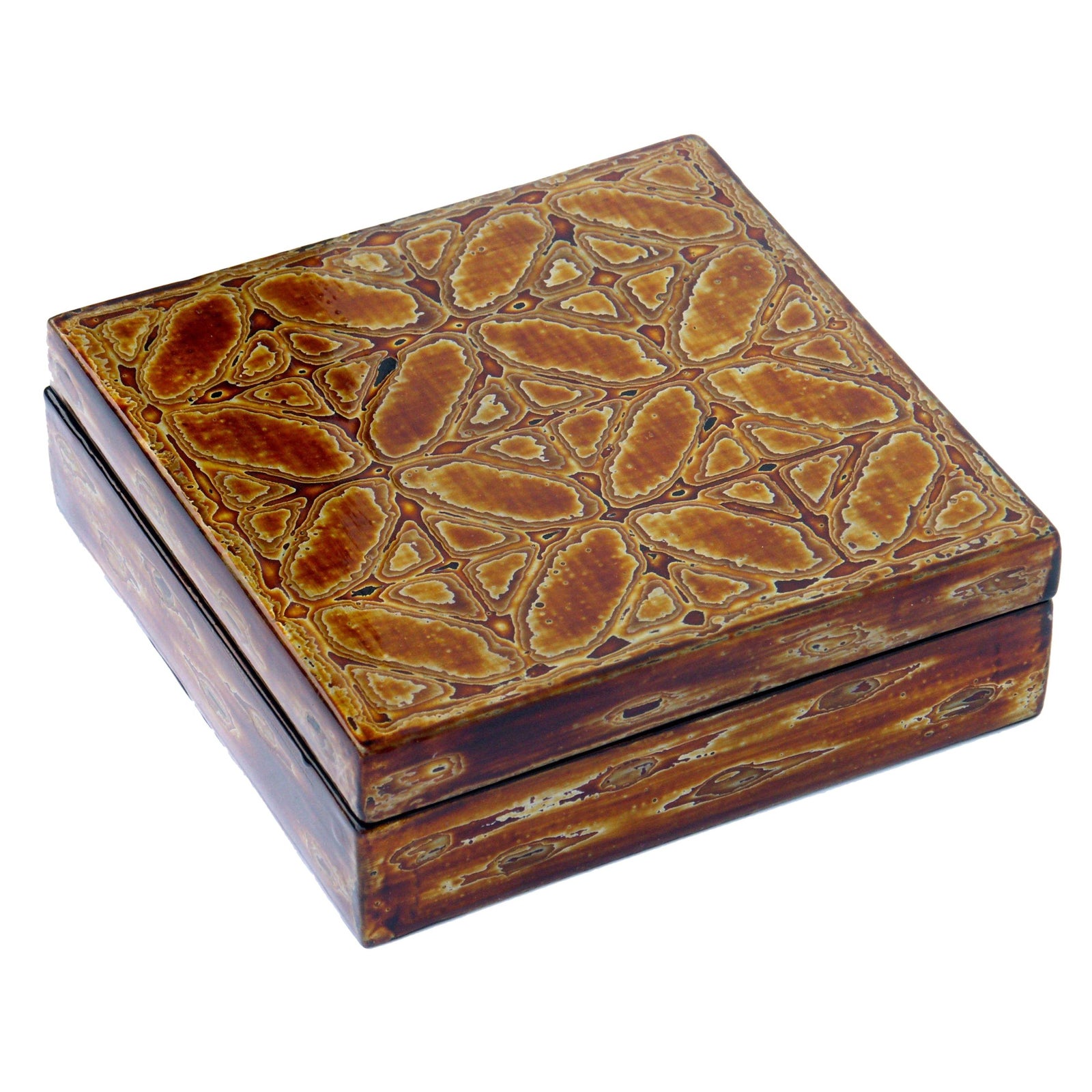 Burmese Lacquerware Box | Chairish