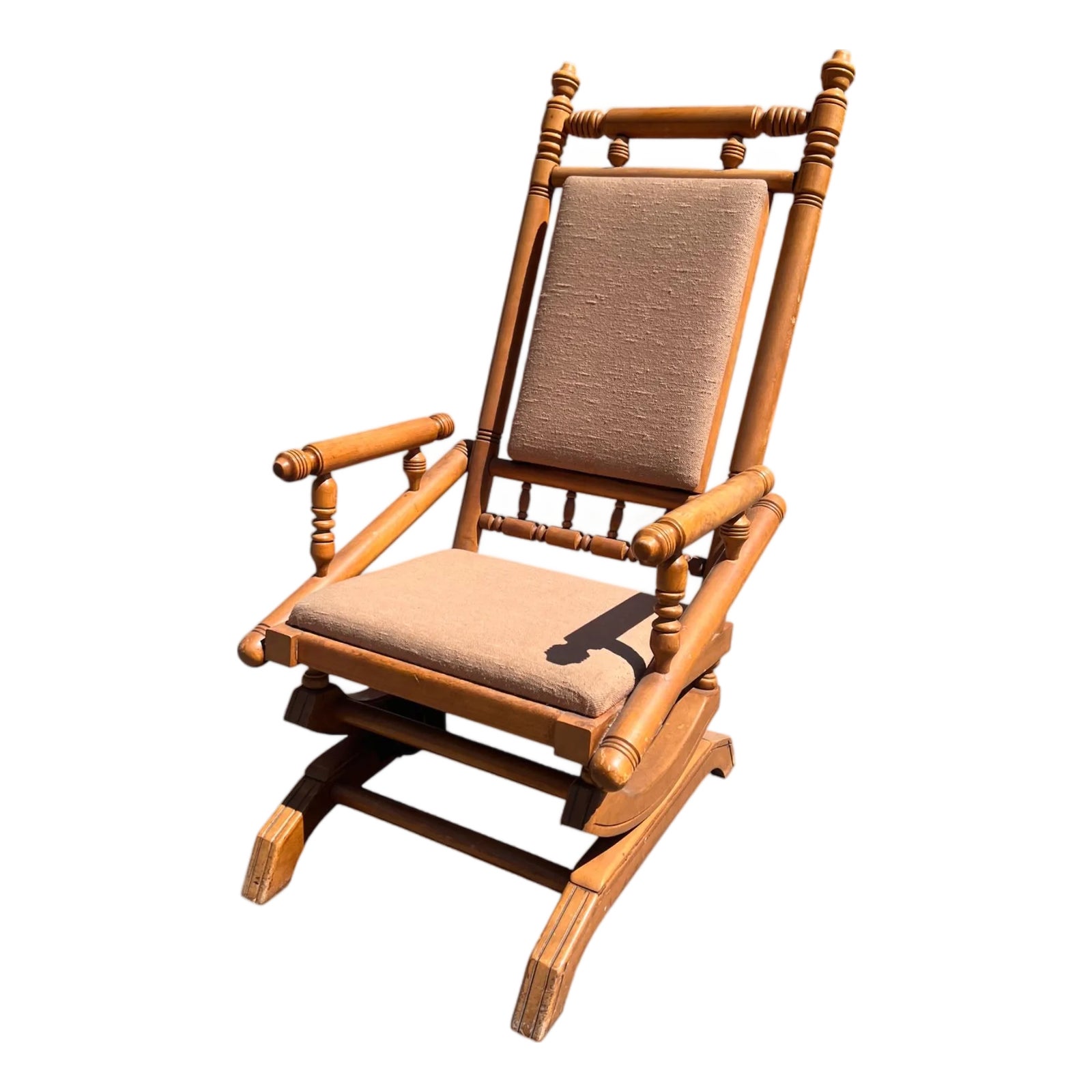 Mid-Century Early American New England Style Solid Maple Platform ...