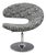 Modern Leopard Print Chrome Swivel Lounge Chair | Chairish