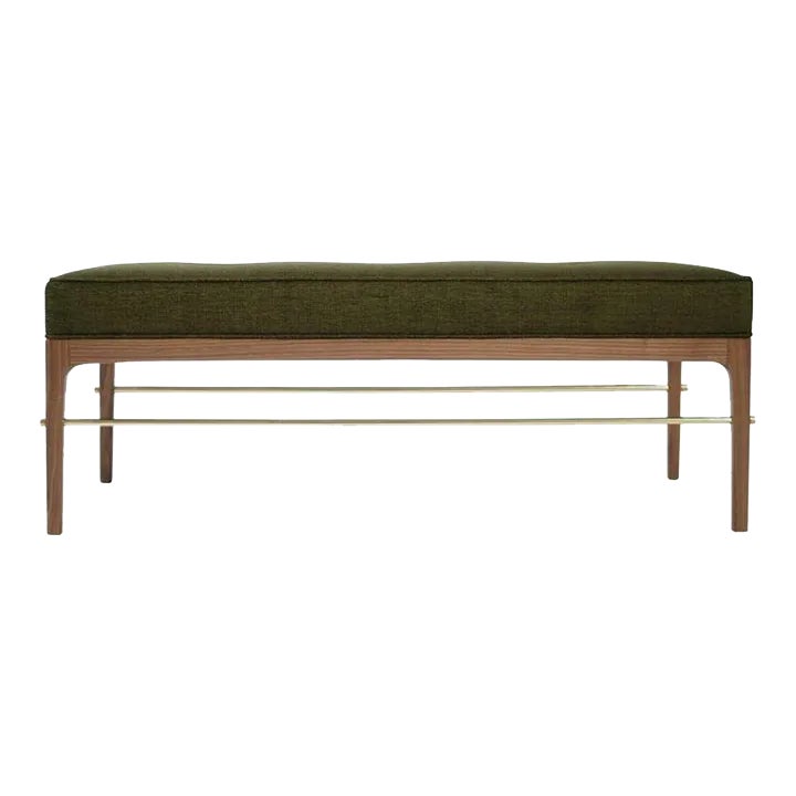 Linear Bench in Natural Walnut Series 48 by Stamford Modern | Chairish