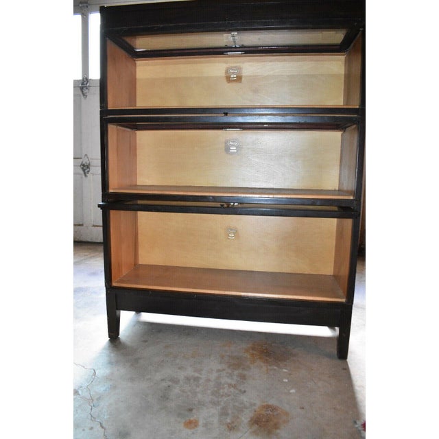 Antique Macey Mahogany 3 Stack Barrister Lawyer's Bookcase | Chairish