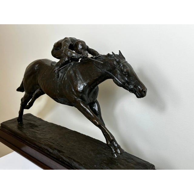 First Edition Bronze Race Horse Dunfermline Jockey Willie Carson ...