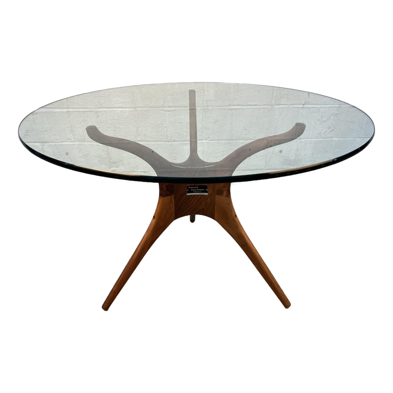 Vladimir Kagan Inspired Sculpted Walnut Dining Table by Organic ...