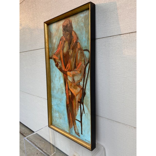 Framed Oil on Canvas of Woman by George Michaud | Chairish