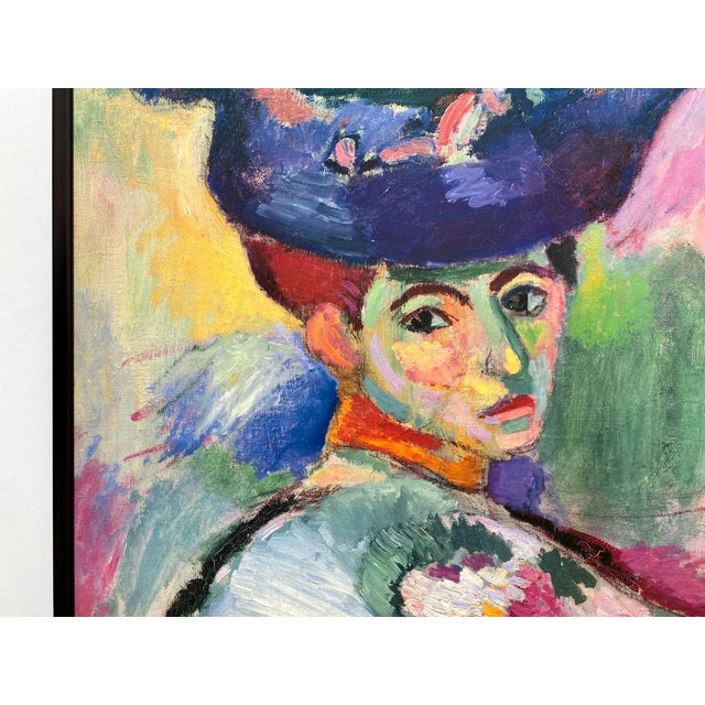 Henri Matisse Vintage 1991 Lithograph Print Framed Fauvism Museum Poster " Femme Au Chapeau ...