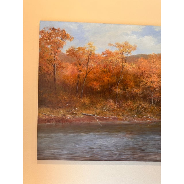 1980s “Autumn Colors” Painting by American Artist Jim Palmer | Chairish