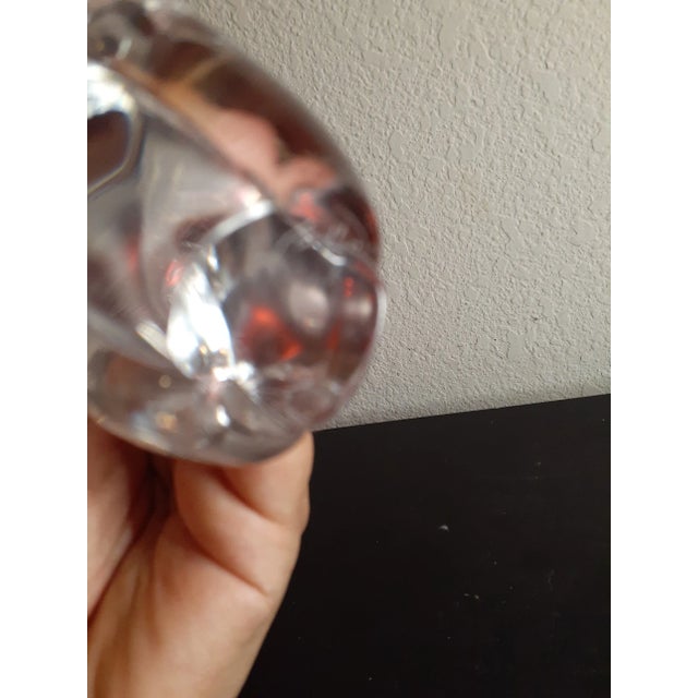 1960s Artist Signed Clear Art Glass Trunk Up Elephant Figurine Chairish