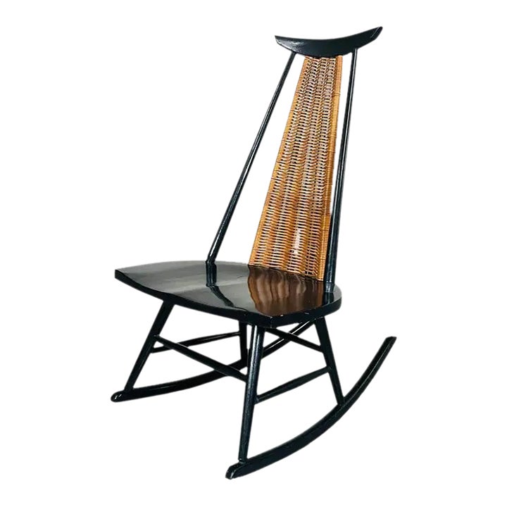 Mid-Century Ebonized Rocker or Rocking Chair by Arthur Umanoff for ...