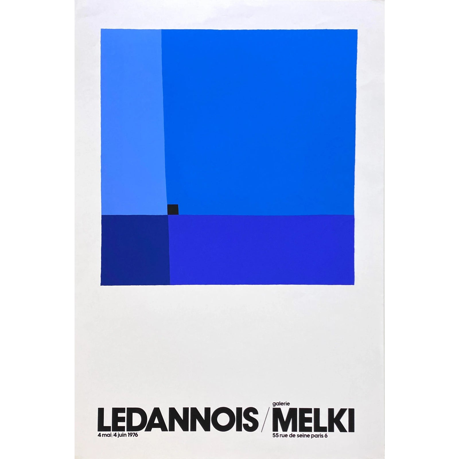 1976 Jean-Marie Ledannois Galerie Melki Exhibition Poster | Chairish
