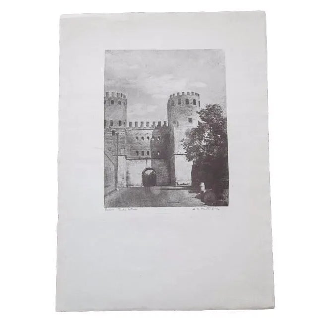 D. R. Peretti Griva Original Bromoil Transfer Art | Chairish