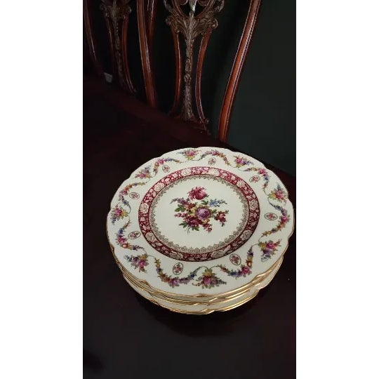 Vintage Dinnerware Dresden Dinnerware Fine Dinner Plates Set of 12 ...