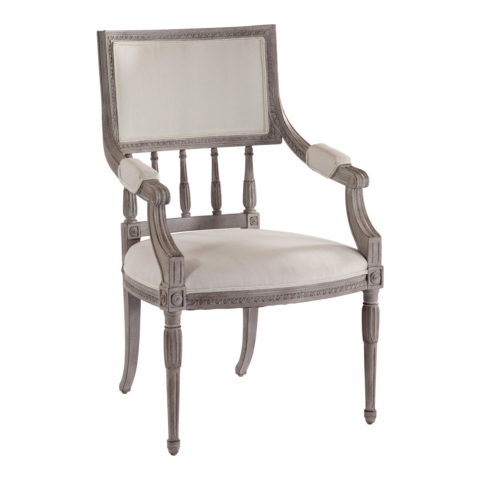 Swedish Spindle Back Dining Arm Chair | Chairish