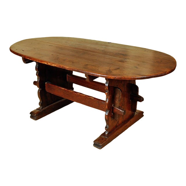 18th Century Swiss Alpine Baroque Period Table | Chairish