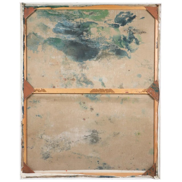 1970 Abstract Oil Painting by Alan Goldstein, Framed | Chairish