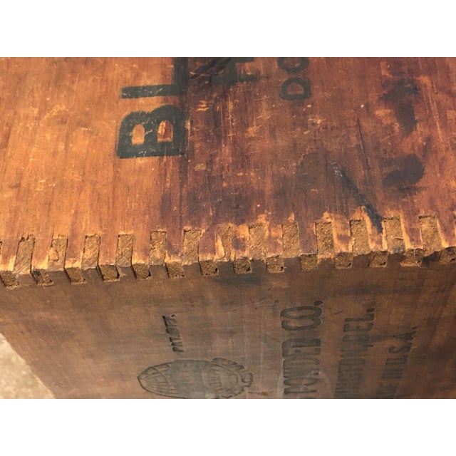 Antique Wooden Atlas Powder Co. Blasting Caps Box | Chairish