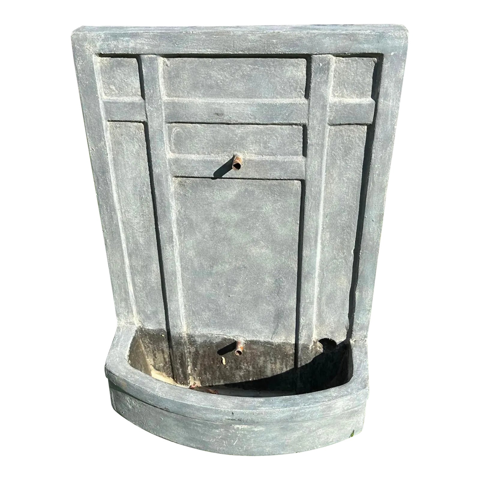 Late 20th Century Campania Lead Lite Wall Fountain | Chairish