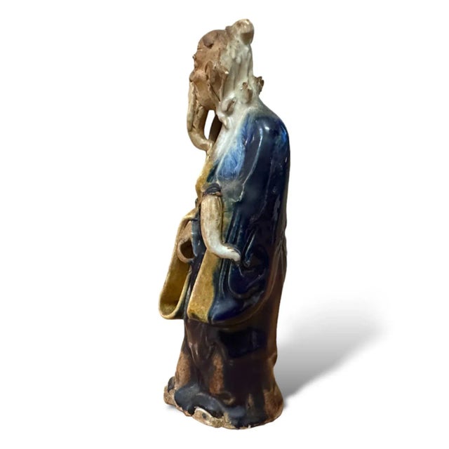 Antique Chinese Mudman, Wise Man With Brush, 1890-1919 | Chairish