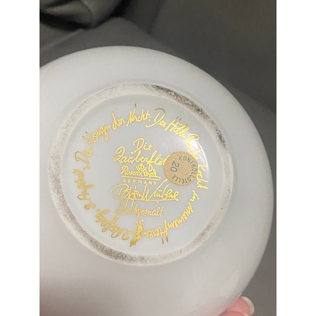 Rosenthal Bjørn Wiinblad Magic Flute Gold Sarastro Design Ceramic Bowl ...