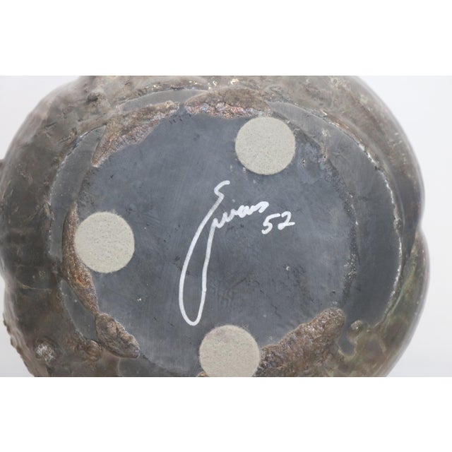 Late 20th Century Tony Evans Raku Pottery Vase, Signed and Numbered ...