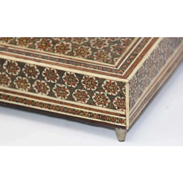 Moorish Decorative Sadeli Micro Mosaic Inlaid Jewelry Box | Chairish