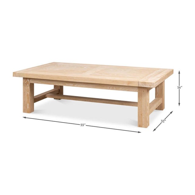 Modern Oak Coffee Table | Chairish