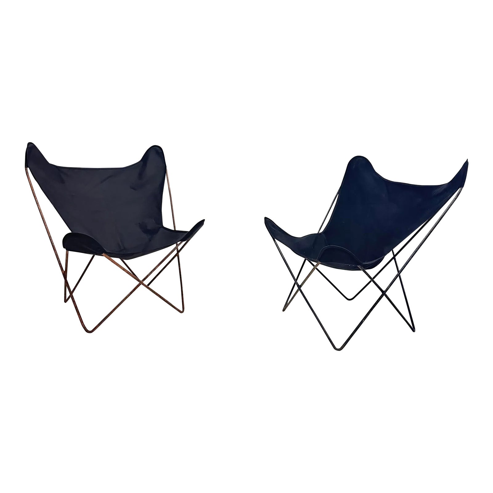 Bkf Hardoy Butterfly Chairs for Knoll in Black | Chairish
