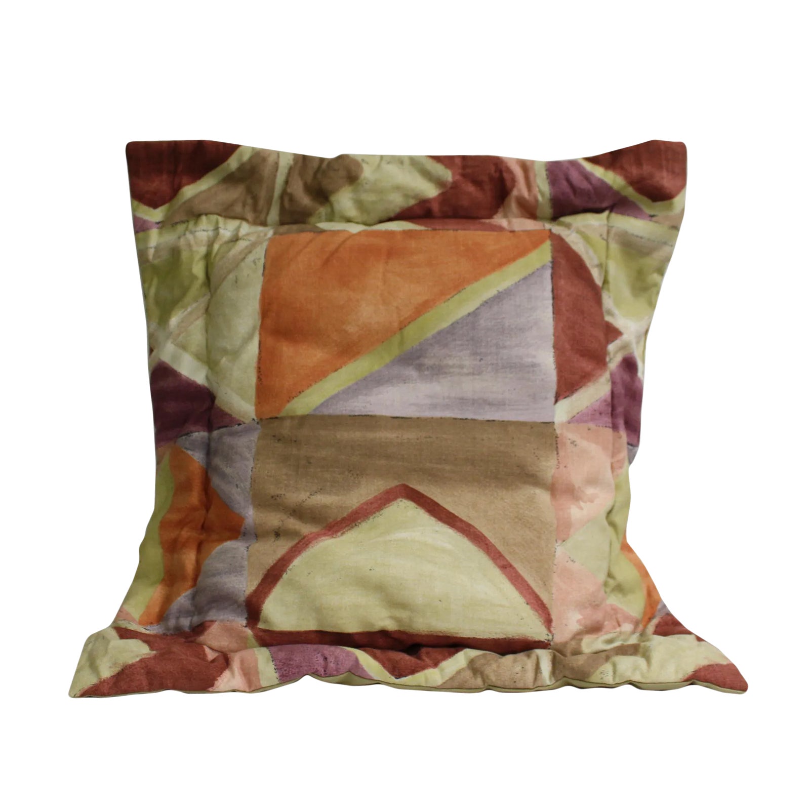 MIX Color Square Shape Fabric Couch Sofa Cushions - a Pair | Chairish