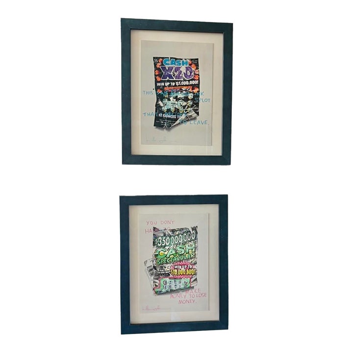 Pair Bella McGoldrick Original Prints With Hand Painting, in Custom ...
