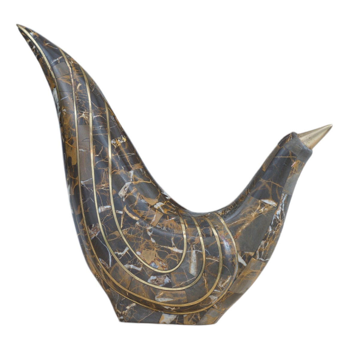 Vintage Mosaic Sculpture from Maithland Smith, 1980 | Chairish