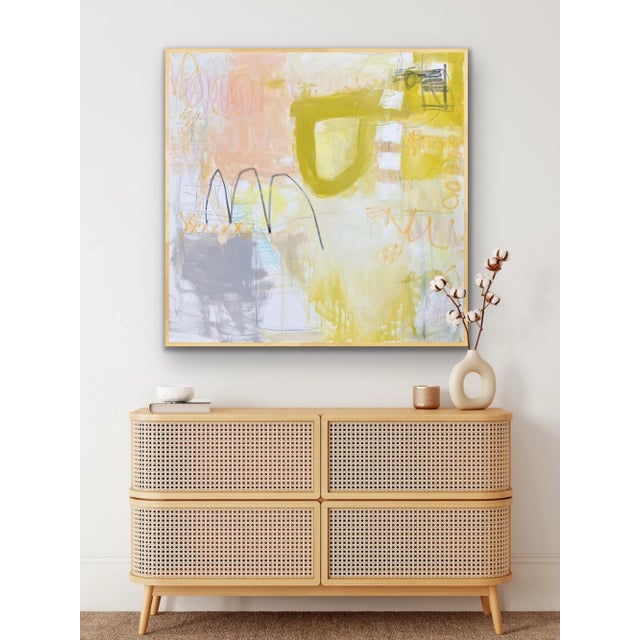 Sarah Trundle, Contemporary Abstract Painting, "Mark My Words" | Chairish