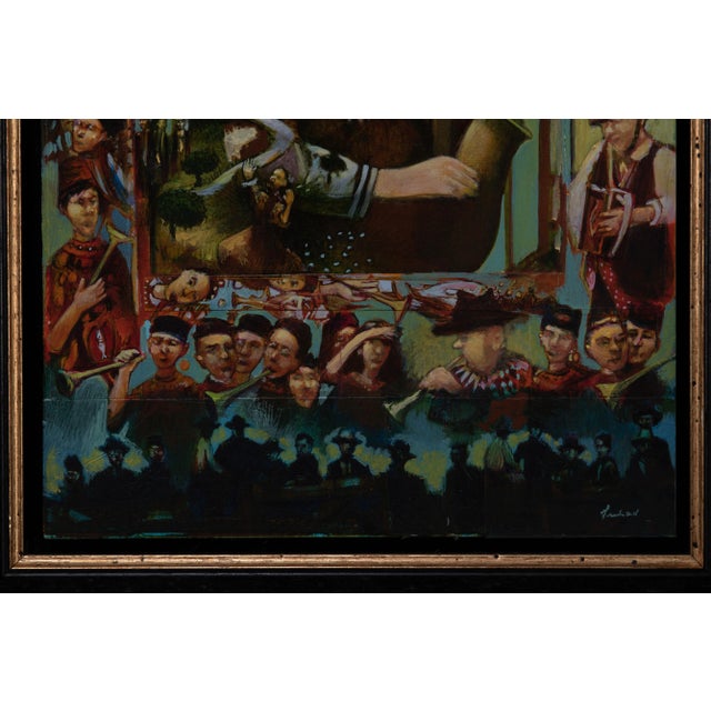 James Feeham "Tuscan Regatta" Painting Mixed Media Oil, Wax & Collage ...