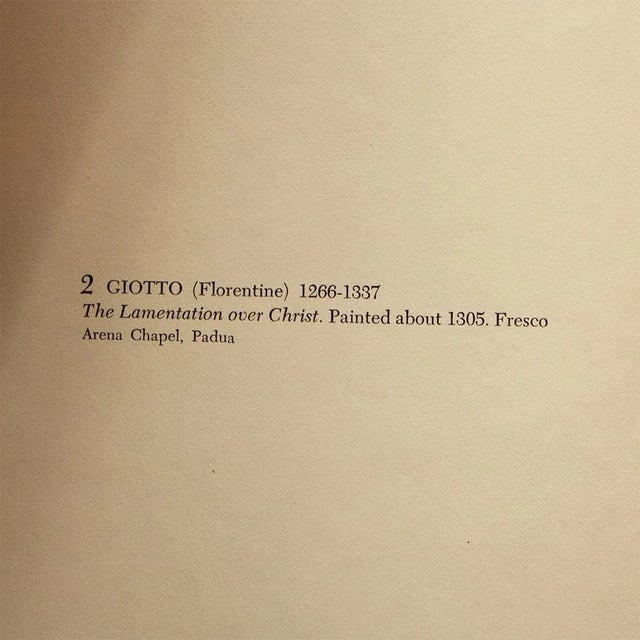 1953 After Giotto "The Lamentation Over Christ", Vintage First Edition ...