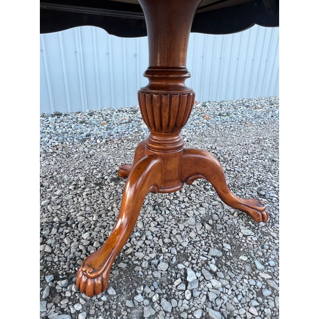 Parquet Top Inlaid Border Double Pedestal Dining Table | Chairish