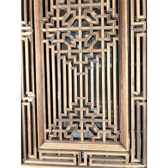 Antique Window Panels With Geometric Design From Fujian Province - a ...