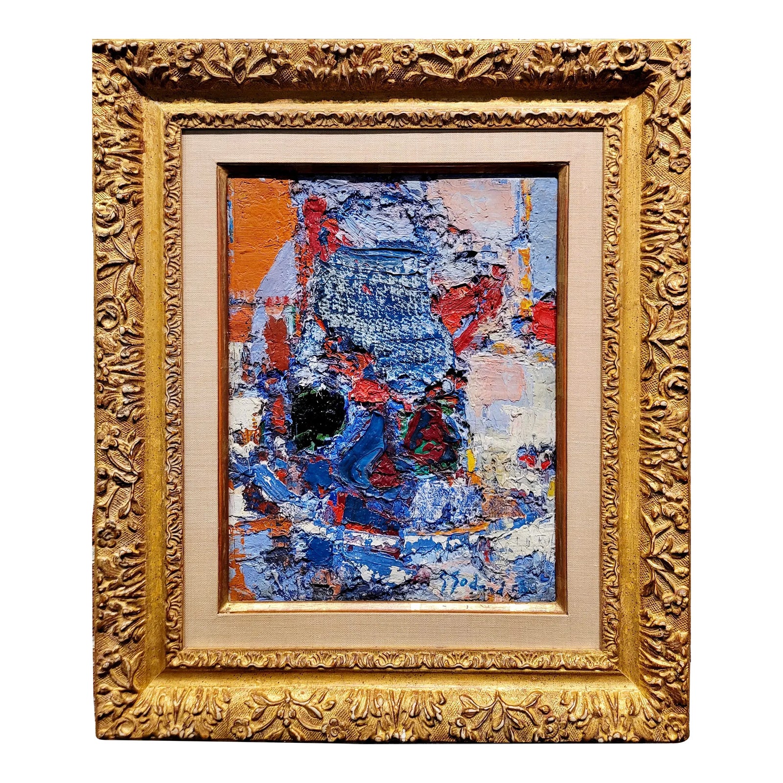 Gabriel Godard -1958 Untitled Abstract -French Modernist Oil Painting ...