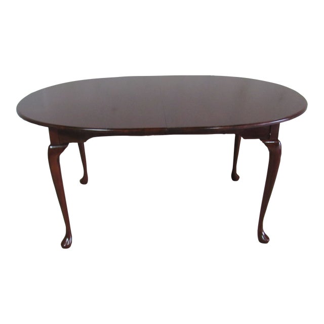 Harden Dining Room Table Cherry Queen Anne | Chairish