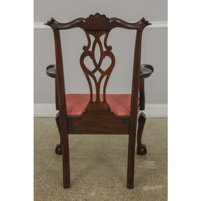 Set of 8 Henkel Harris Model 112 Clawfoot Mahogany Dining Room Chairs ...