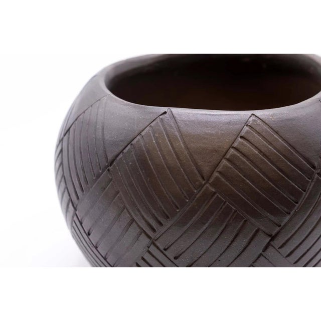 Vintage Lama Oaxaca Native Mexican Black Clay Vessels with Carved ...