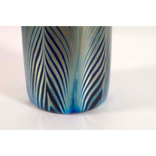 Late 20th Century Stephen Fellerman Signed Art Nouveau Style Blue ...