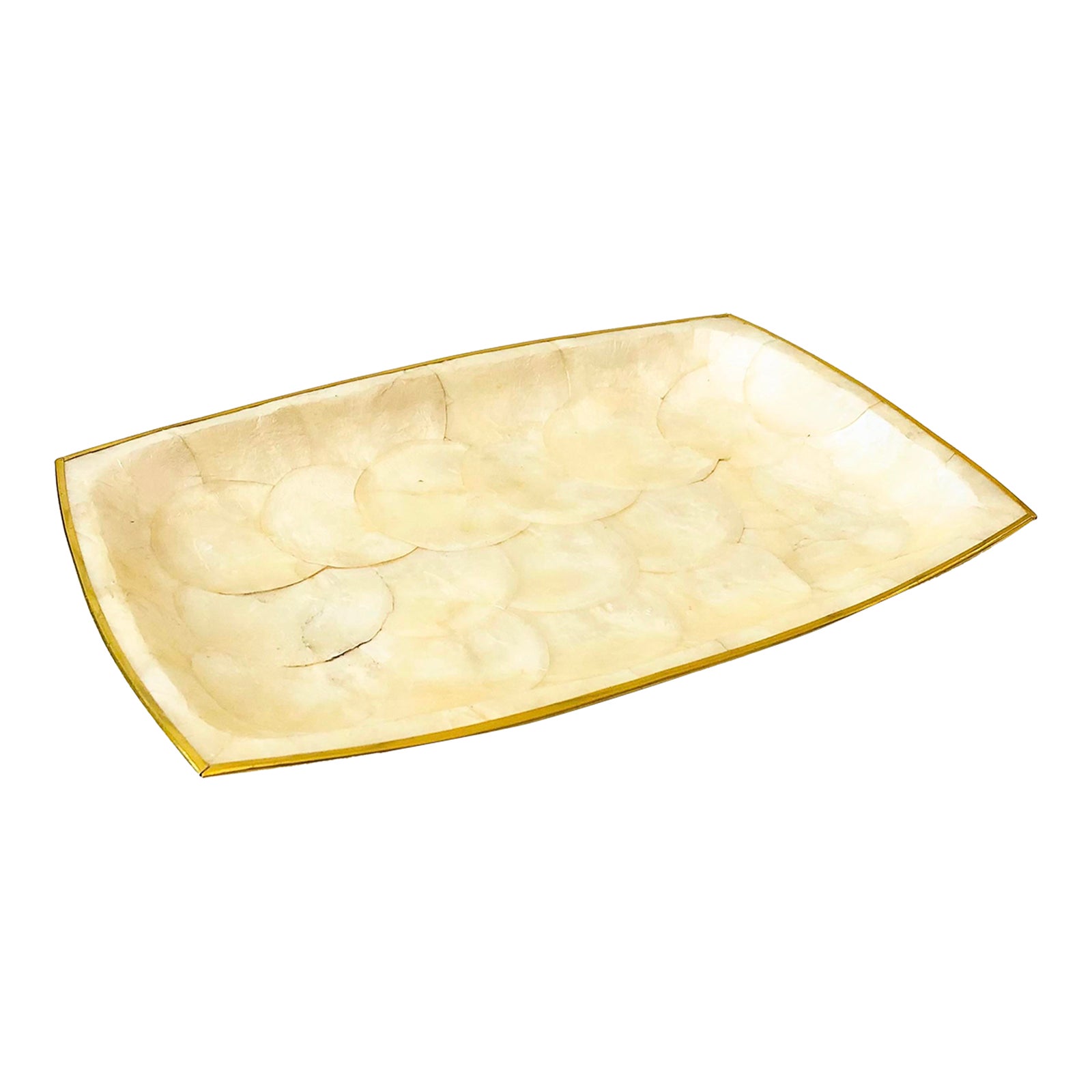 Rectangular Capiz Shell Tray | Chairish