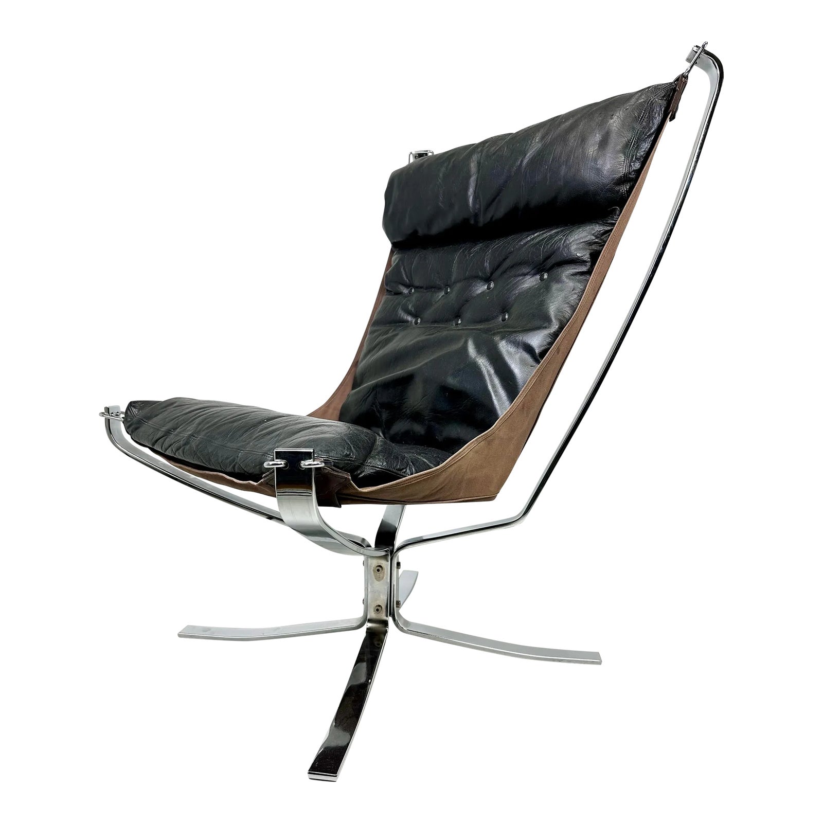 1970s High Back Falcon Chair by Sigurd Ressel | Chairish