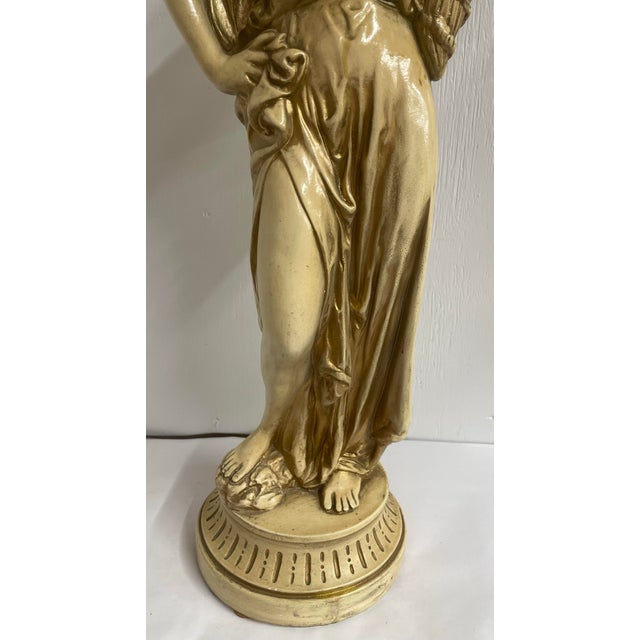Fabulous Figural Greek Goddess Lamp | Chairish