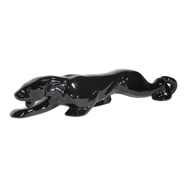 Mid Century Ceramic Black Panther Lamp Tv Lamp C. 1950’s Possibly Royal ...