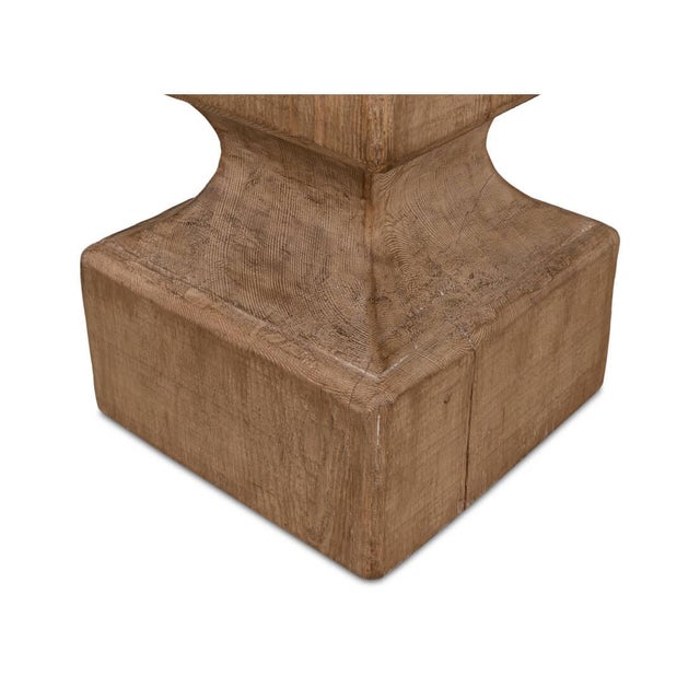 Wooden Beam Stool | Chairish
