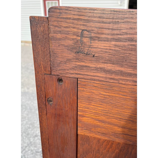 Early 19th Century Gustav Stickley Model 715 Single Door Oak Bookcase ...